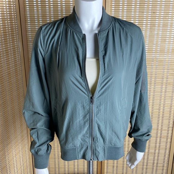 Garage | Jackets & Coats | Garage Light Sage Green Lightweight Bomber ...